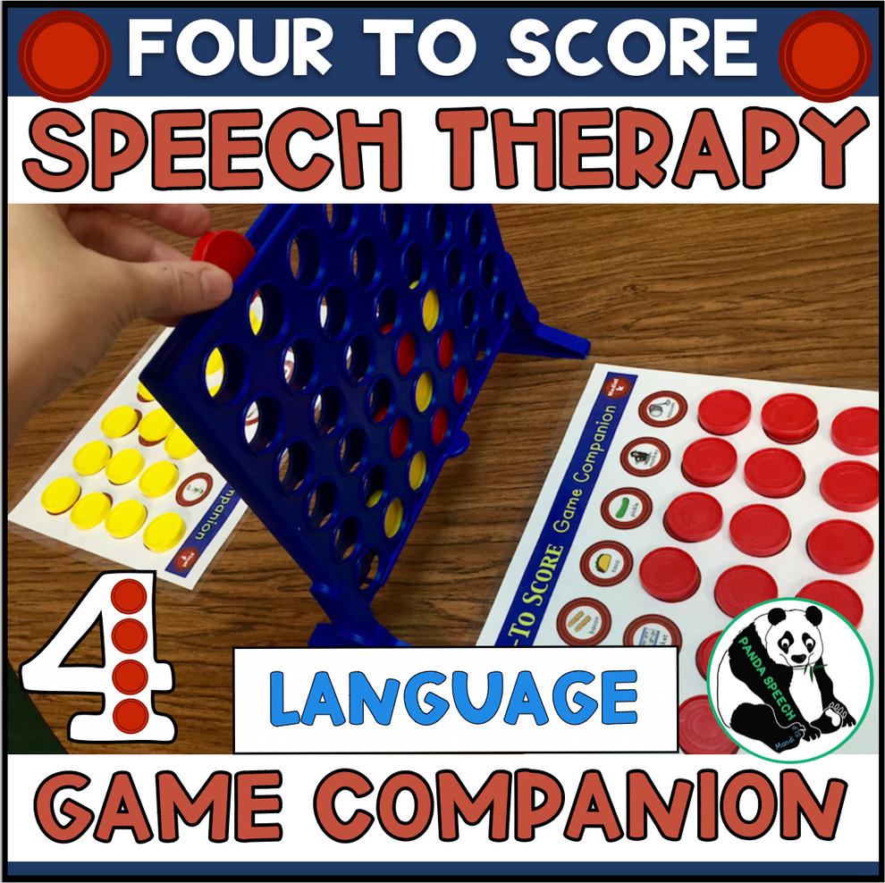 Four to Score Language & Vocabulary ~ Speech Therapy Game Companion ...