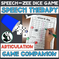 Speech Zee ~ Articulation Dice Game Companion – Panda Speech LLC