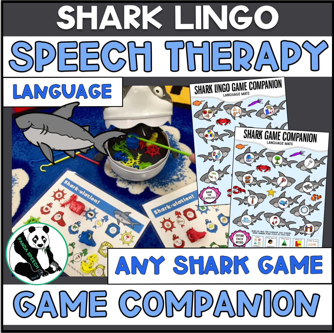 Shark Lingo ~ Speech Therapy Game Companion for ANY Shark Game – Panda ...