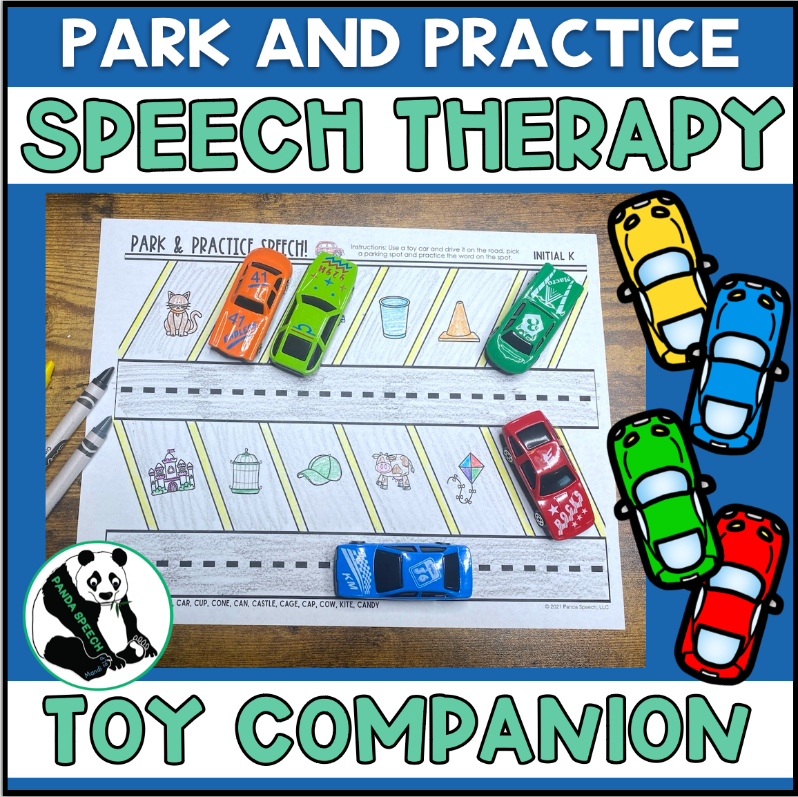 Park and Practice Speech Therapy Toy Companion for Toy Cars – Panda ...
