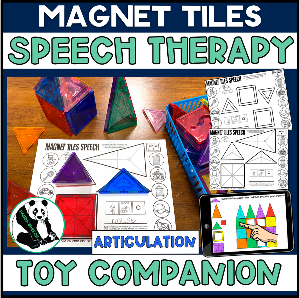 Magnet Tiles Speech Toy Companion for Articulation Skills – Panda ...