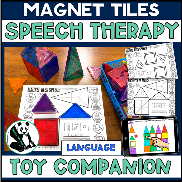 Magnet Tiles Speech Toy Companion for Language Skills – Panda Speech LLC