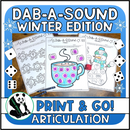 Dab a Sound Winter Edition ~ Print & Go for Articulation Speech Therap ...