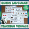 Quick Language Visuals ~ Speech Therapy Functional Decor for Teaching ...