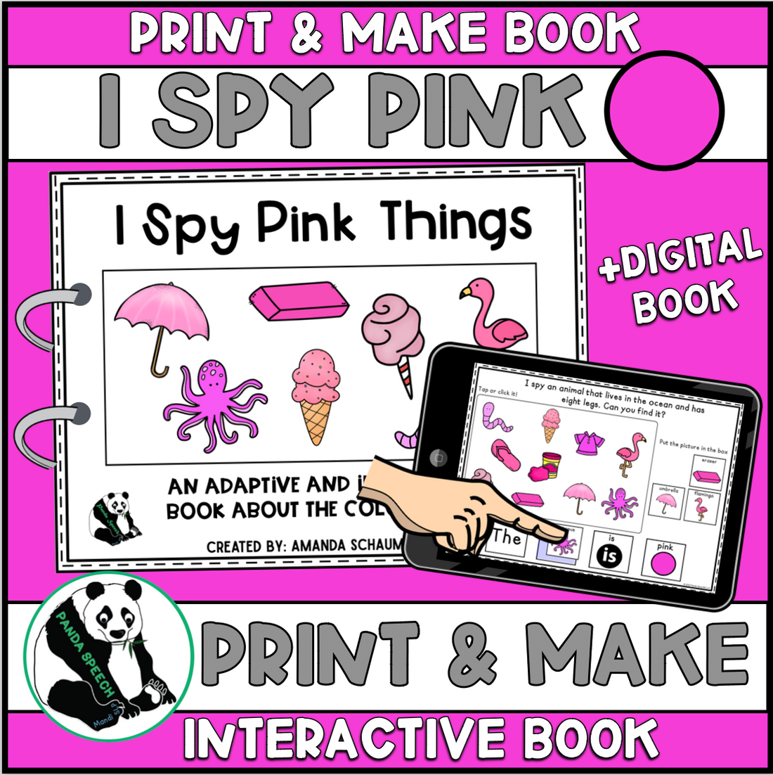I Spy Pink Things! Color Series Print & Make Books (includes a digital ...