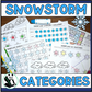 Snowstorm Categories No Prep Speech Therapy Worksheets – Panda Speech LLC