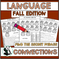 Fall Language Connections ~ Find the Secret Phrase ~ Speech Therapy Vo ...