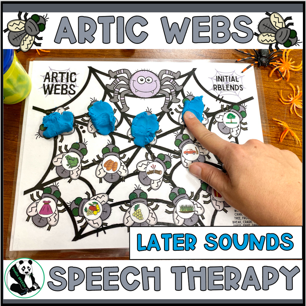 Artic Webs! Later Articulation Sounds ~ Play Dough Companion + Digital ...
