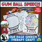 Gum Ball Speech ~ One Page Articulation & Language Craft – Panda Speech LLC