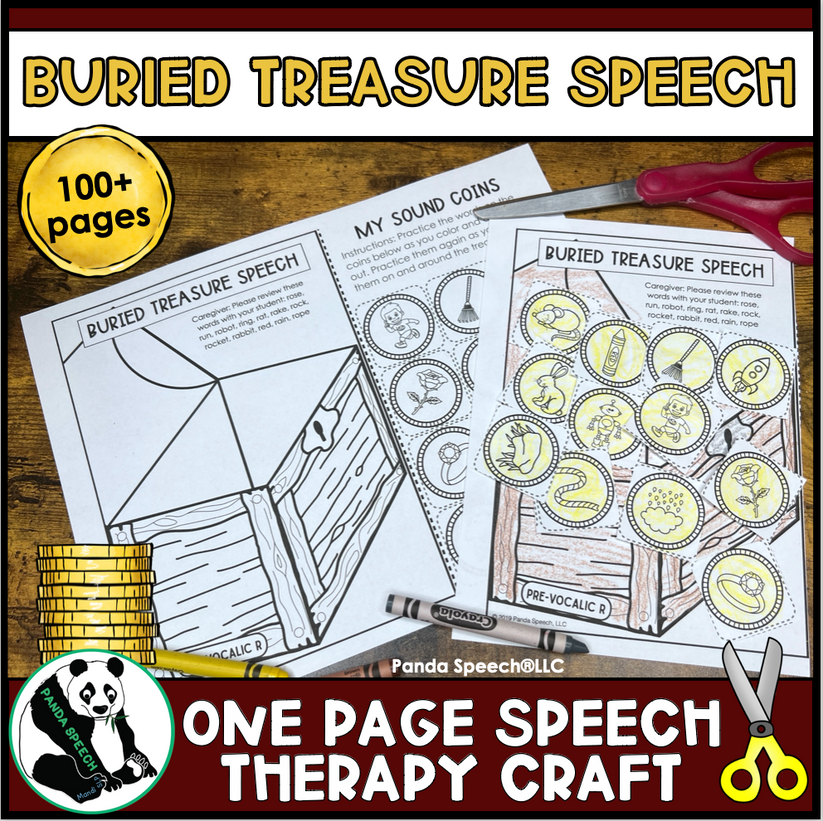 Buried Treasure Speech ~ One Page Speech and Language Craft – Panda ...