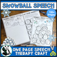 Speech Snowballs ~ One Page Articulation & Language Craft – Panda ...