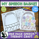 My Speech Easter Basket ~ One Page Speech and Language Craft – Panda ...