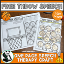 Free Throw Speech One Page Articulation & Language Craft – Panda Speech LLC