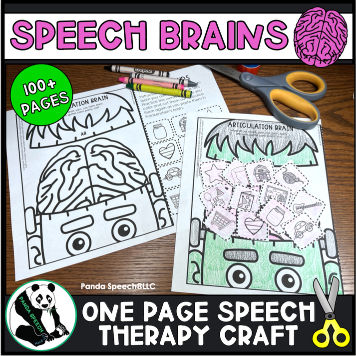Speech Brains! ~ One Page Speech and Language Craft – Panda Speech LLC