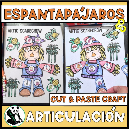 Epantapajáros de Articulación ~ Speech Therapy Cut & Paste Craft in Sp ...