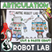 Artic Robot Lab~ Speech Therapy Cut & Paste Craft for Articulation ...