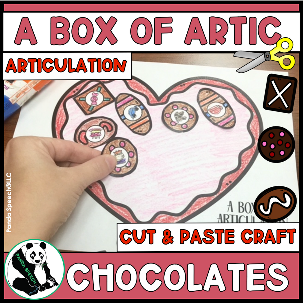 A Box of Articulation Chocolates~ Speech Therapy Cut & Paste Craft ...