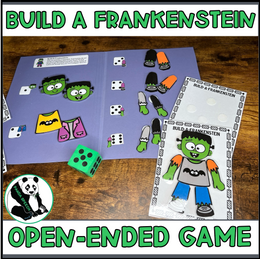 Build A Frankenstein Open Ended Dice Game + BONUS worksheets – Panda ...