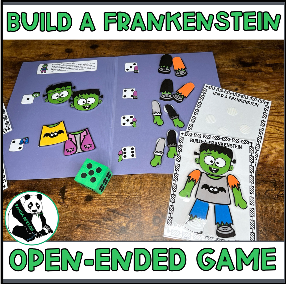 Build A Frankenstein Open Ended Dice Game + BONUS worksheets – Panda ...