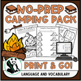 S'mores NO PREP Language Pack for Speech Therapy! Print & Go – Panda ...