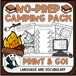 S'mores NO PREP Language Pack for Speech Therapy! Print & Go – Panda ...