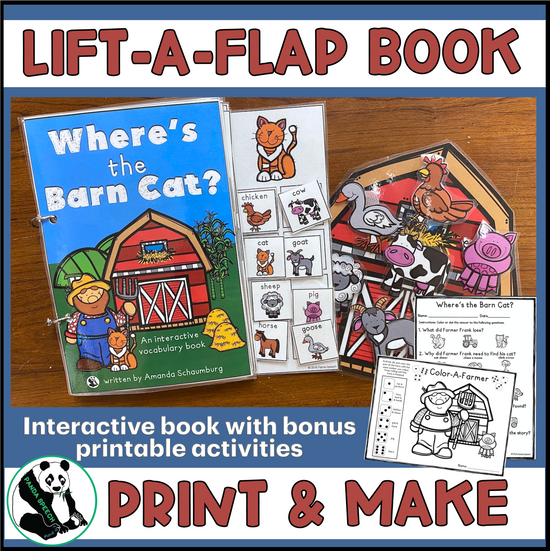 Where's the Barn Cat? Lift a Flap Book (Print & Make Book) – Panda ...