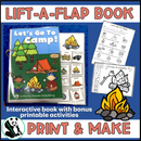 Let's go to Camp! Lift a Flap Book (Print & Make Book) – Panda Speech LLC