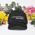 "Communication Specialist" Vintage Cotton Twill Cap – Panda Speech LLC