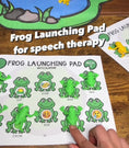 Frog Launching Pad for Articulation Toy Companion for Plastic Hopping ...