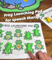 Frog Launching Pad for Articulation Toy Companion for Plastic Hopping ...