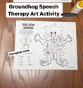 Double Dotting Speech Groundhog ~ A Speech Therapy Art Activity – Panda ...