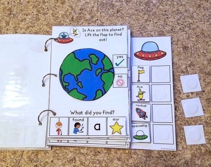 Lost in Space Lift a Flap Book (Print & Make Book) – Panda Speech LLC