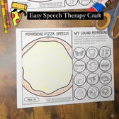 Pepperoni Pizza Speech ~ One Page Articulation & Language Craft – Panda ...