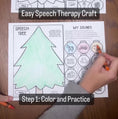 Speech Christmas Tree ~ One Page Speech and Language Craft – Panda ...
