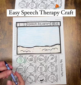 Speech Aquarium ~ One Page Speech and Language Craft – Panda Speech LLC