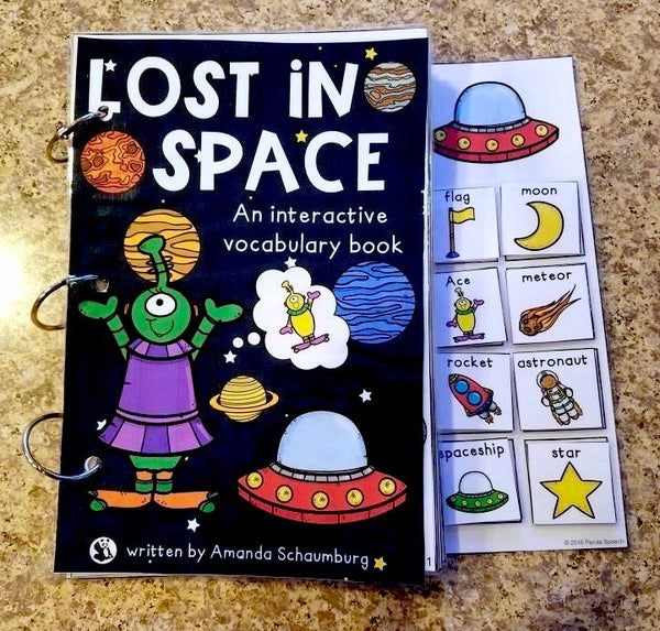 Lost in Space Lift a Flap Book (Print & Make Book) – Panda Speech LLC