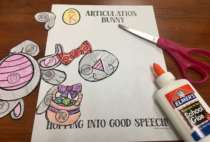 Articulation Bunnies ~ Speech Therapy Cut & Paste Craft – Panda Speech LLC