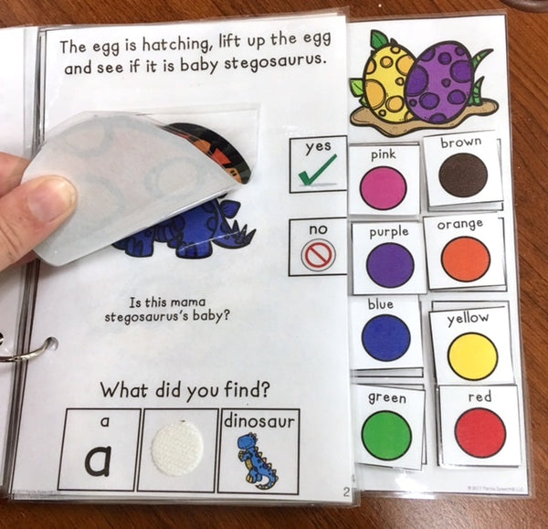 Dinosaur Eggs Lift a Flap Book (Print & Make Book) – Panda Speech LLC