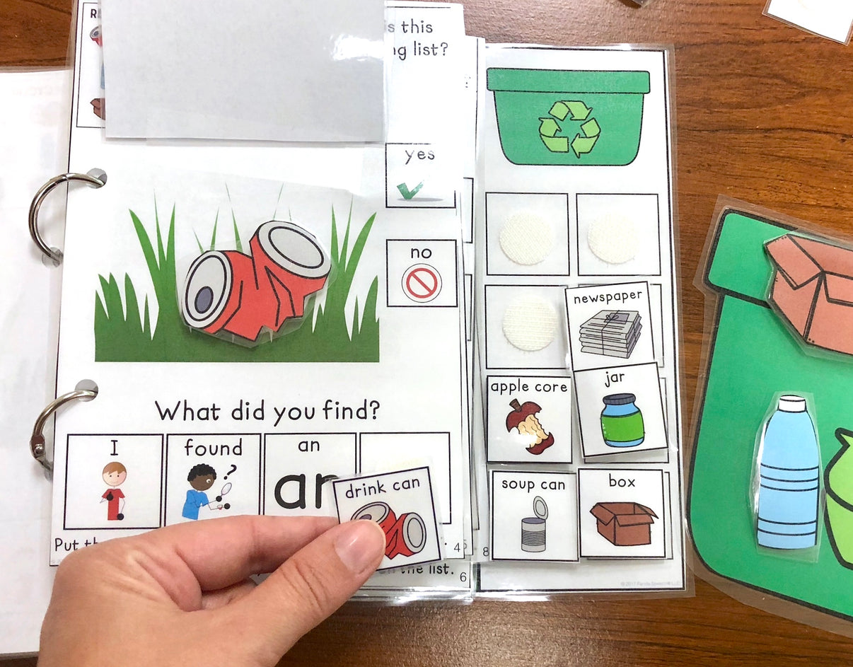 Clean up the Park (Recycle Theme) Lift a Flap Book (Print & Make Book ...