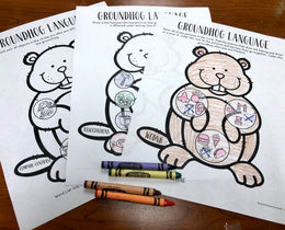 Groundhog Shadow Craft ~ Speech Therapy Activity – Panda Speech LLC