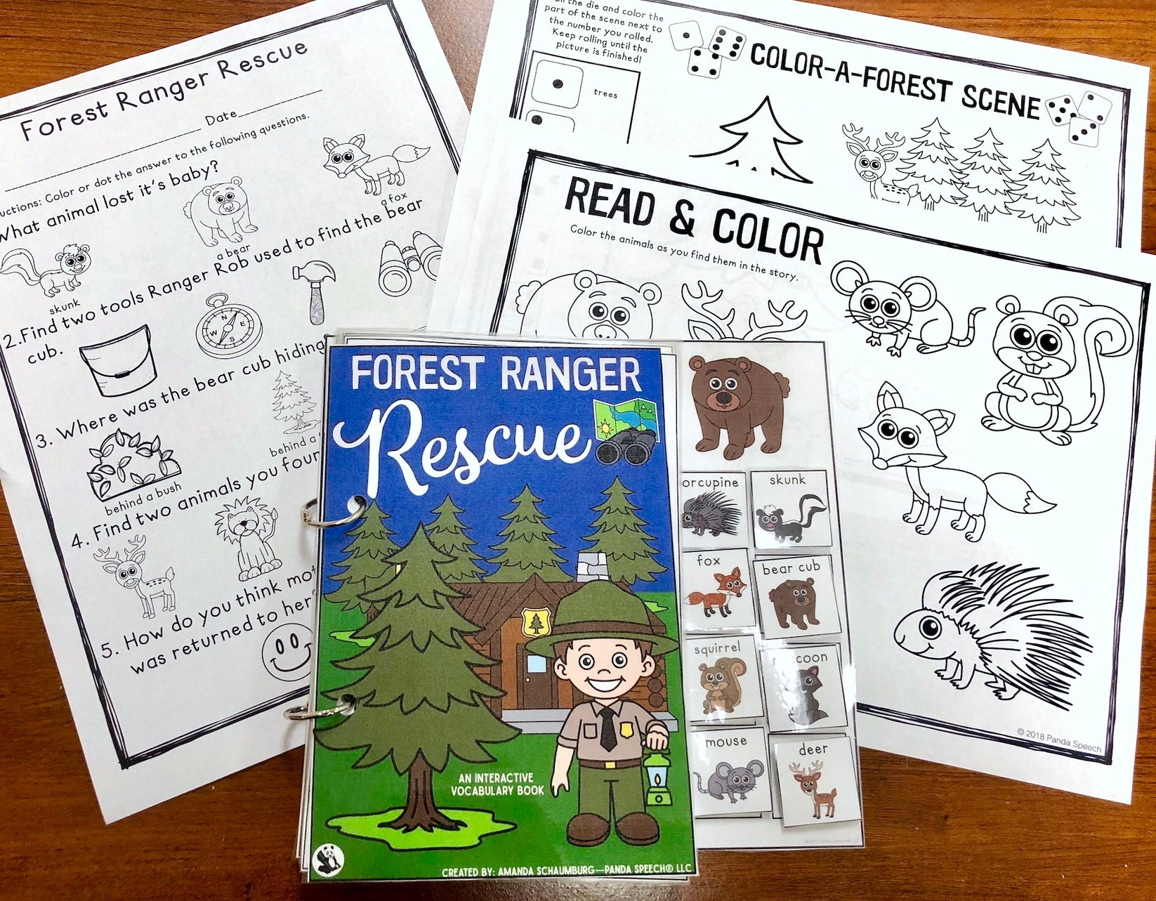 Forest Ranger Rescue Lift a Flap Book (Print & Make Book) – Panda ...