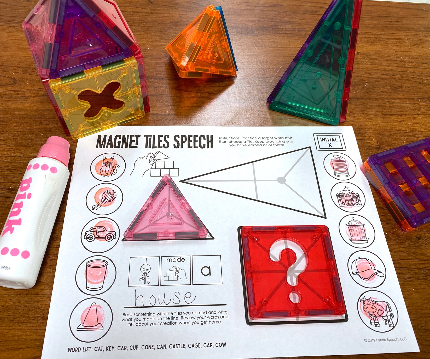 Magnet Tiles Speech Toy Companion for Articulation Skills – Panda ...