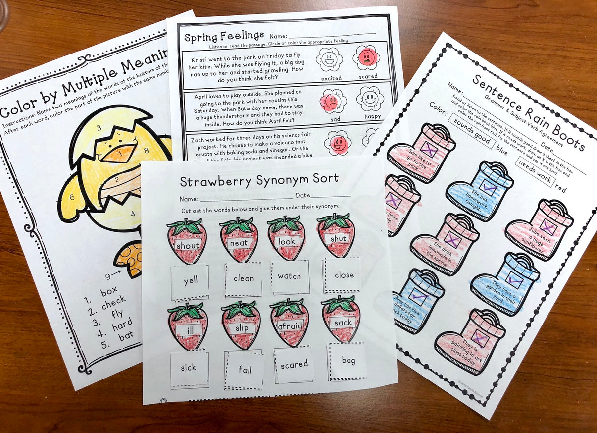 Spring No Prep Language Pack (Huge pack!) – Panda Speech LLC