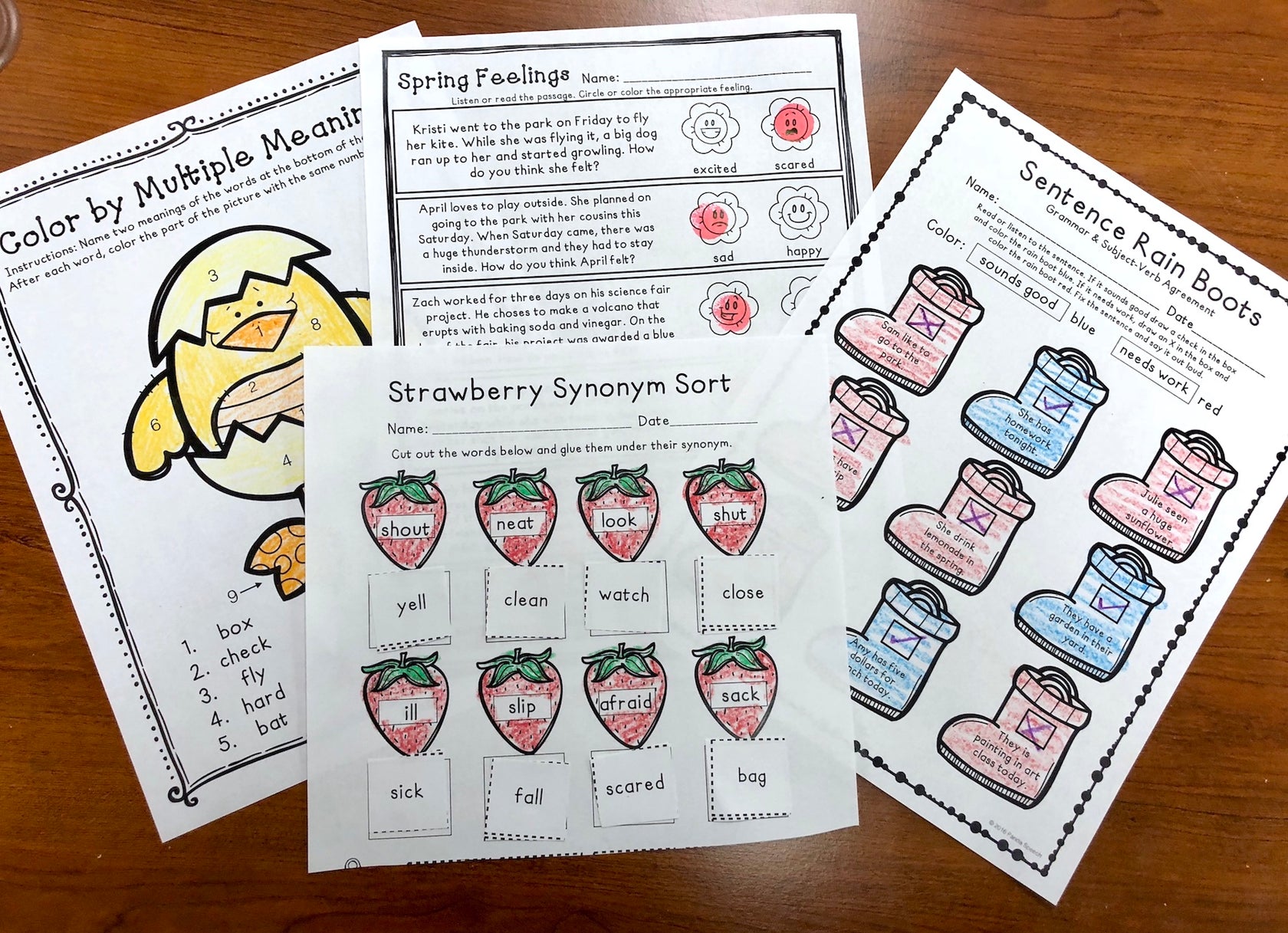 Spring No Prep Language Pack (Huge pack!) – Panda Speech LLC