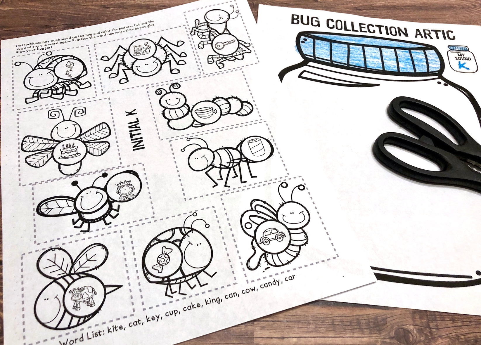 Articulation Bug Collection~ Speech Therapy Cut & Paste Craft – Panda ...