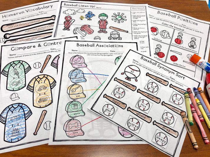 Baseball No Prep Language Pack (Quick pack!) – Panda Speech LLC