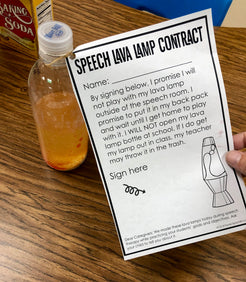 Speech Lava Lamps! Speech Therapy Science Experiment Visuals and Works ...