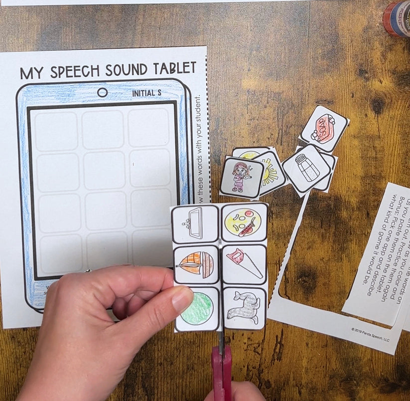 My Speech Tablet ~ One Page Articulation & Language Craft – Panda ...