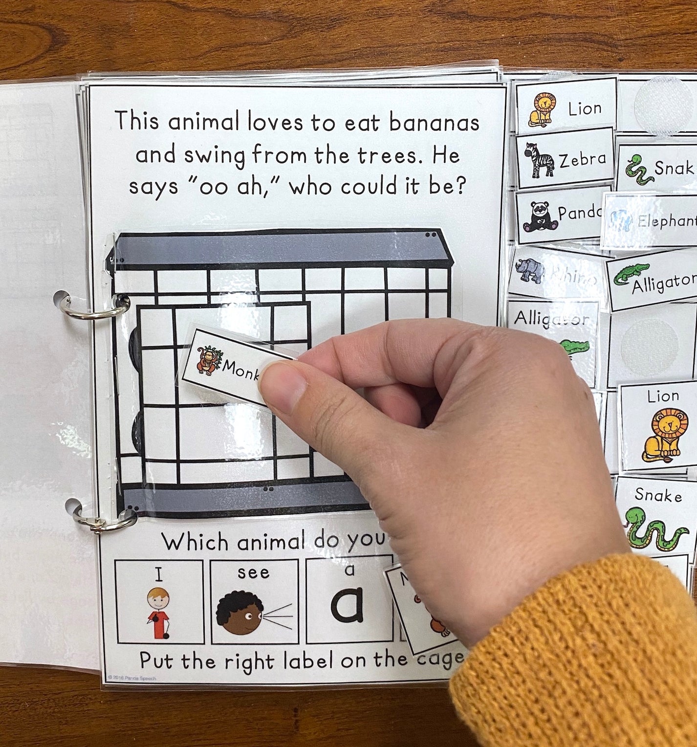 Who's in the Zoo Lift a Flap Book (Print & Make Book) – Panda Speech LLC