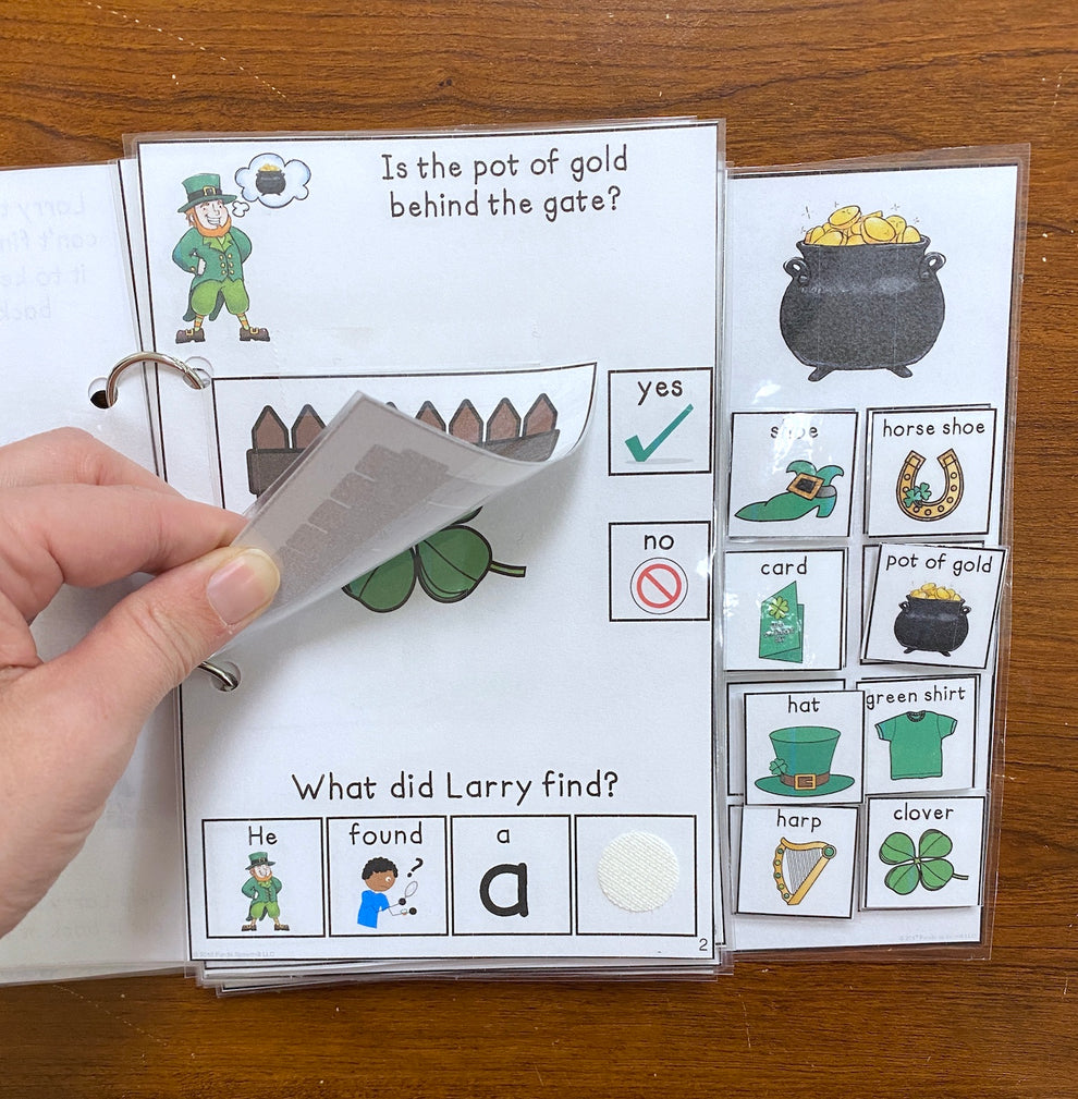 Larry's Pot of Gold Lift a Flap Book (Print & Make Book) – Panda Speech LLC